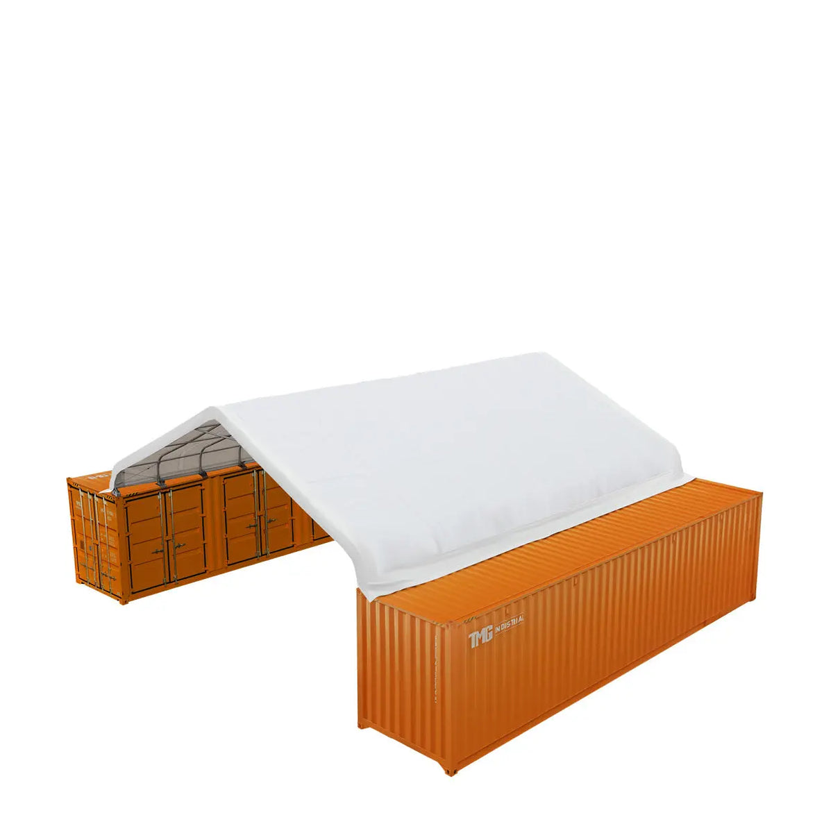 9m × 12m (30' × 40') PVC Fabric Container Peak Roof Shelter, Pro – TMG ...