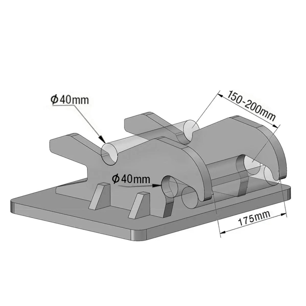 TMG 40 kN Hydraulic Plate Compactor for 2–4 Ton Mini Excavators – TMG ...