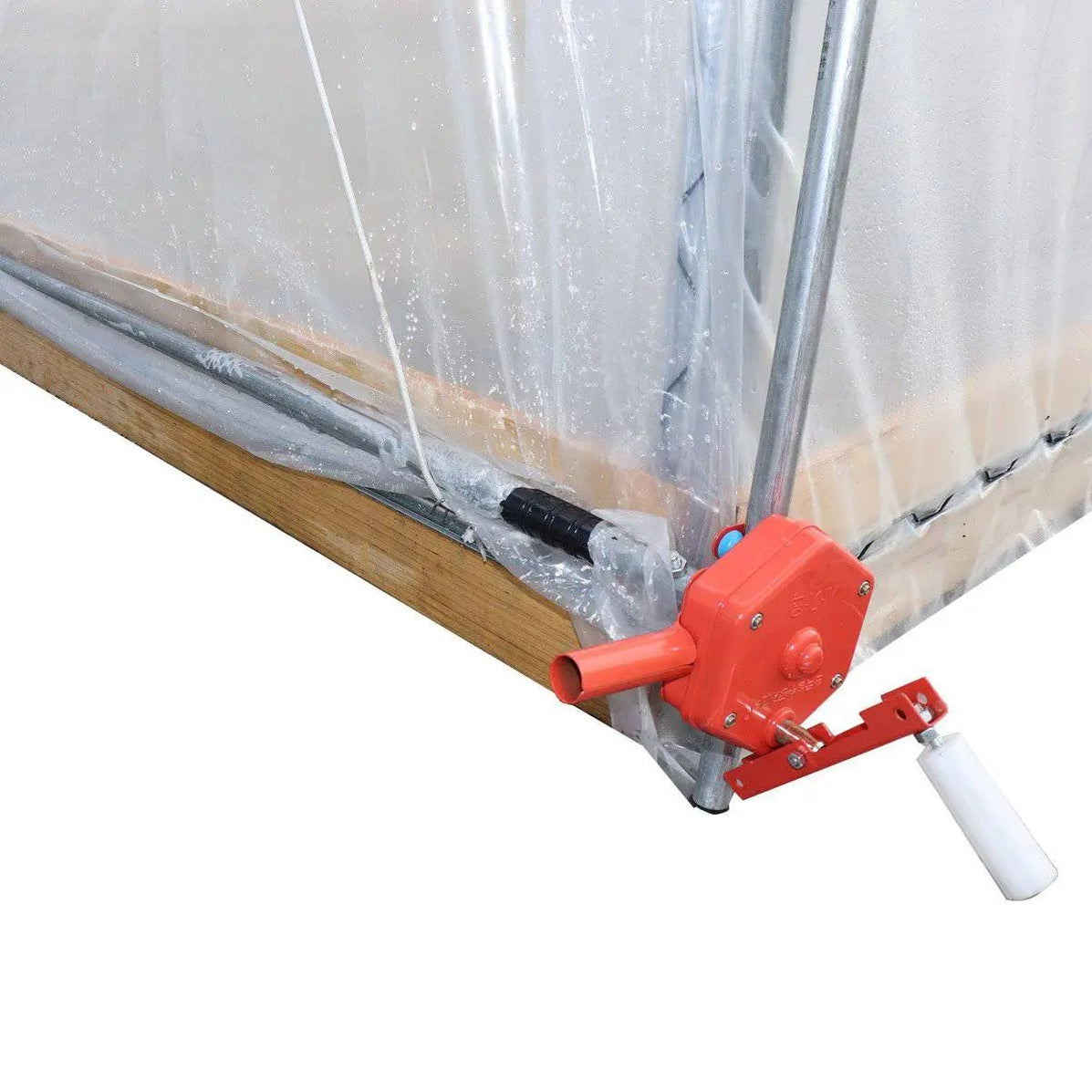 TMG 3.7 x 9 m Tunnel Greenhouse Tent with 6 Mil EVA Film Roll-Up Sides ...