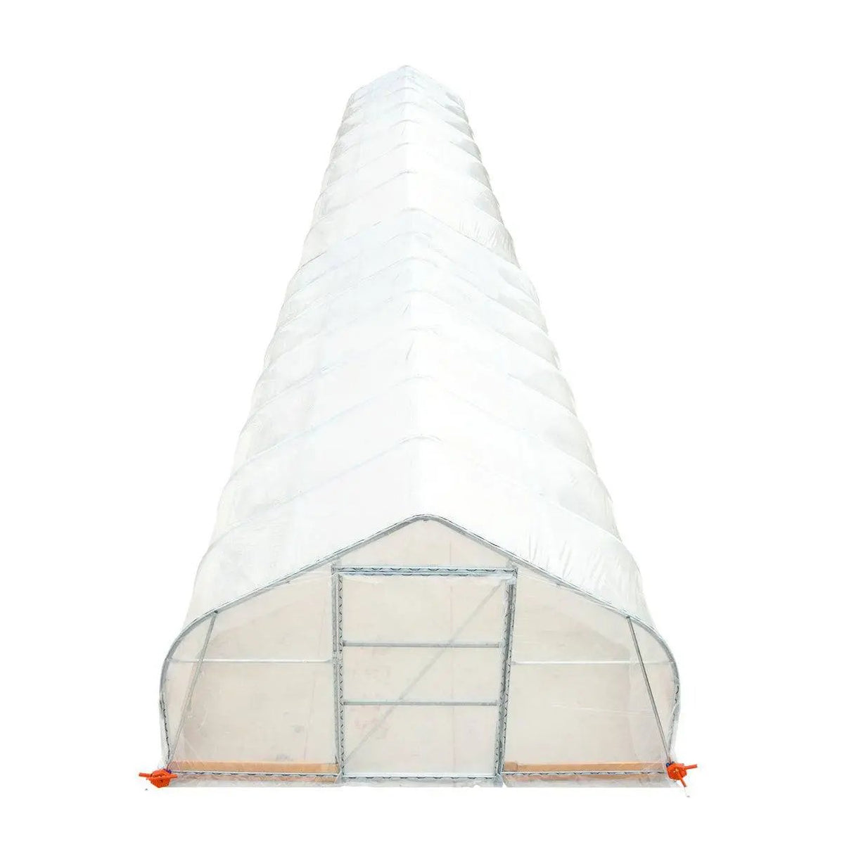 TMG 3.7 x 18 m Tunnel Greenhouse Tent with 6 Mil EVA Film, Roll-Up ...