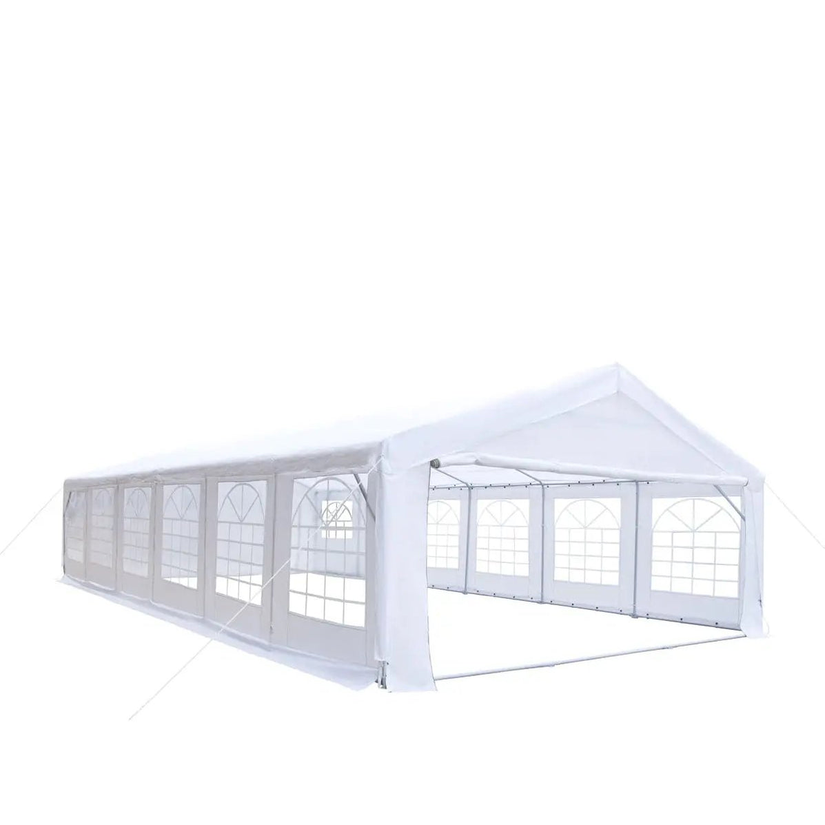 TMG 6 x 12 m Heavy-Duty Party Tent w/Sidewalls & Roll-Up Doors, PE ...