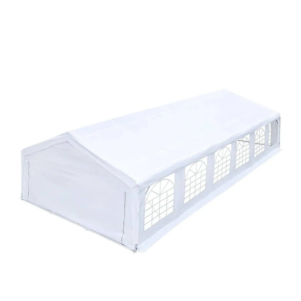 TMG 6 x 12 m Heavy-Duty Party Tent w/Sidewalls & Roll-Up Doors, PE ...