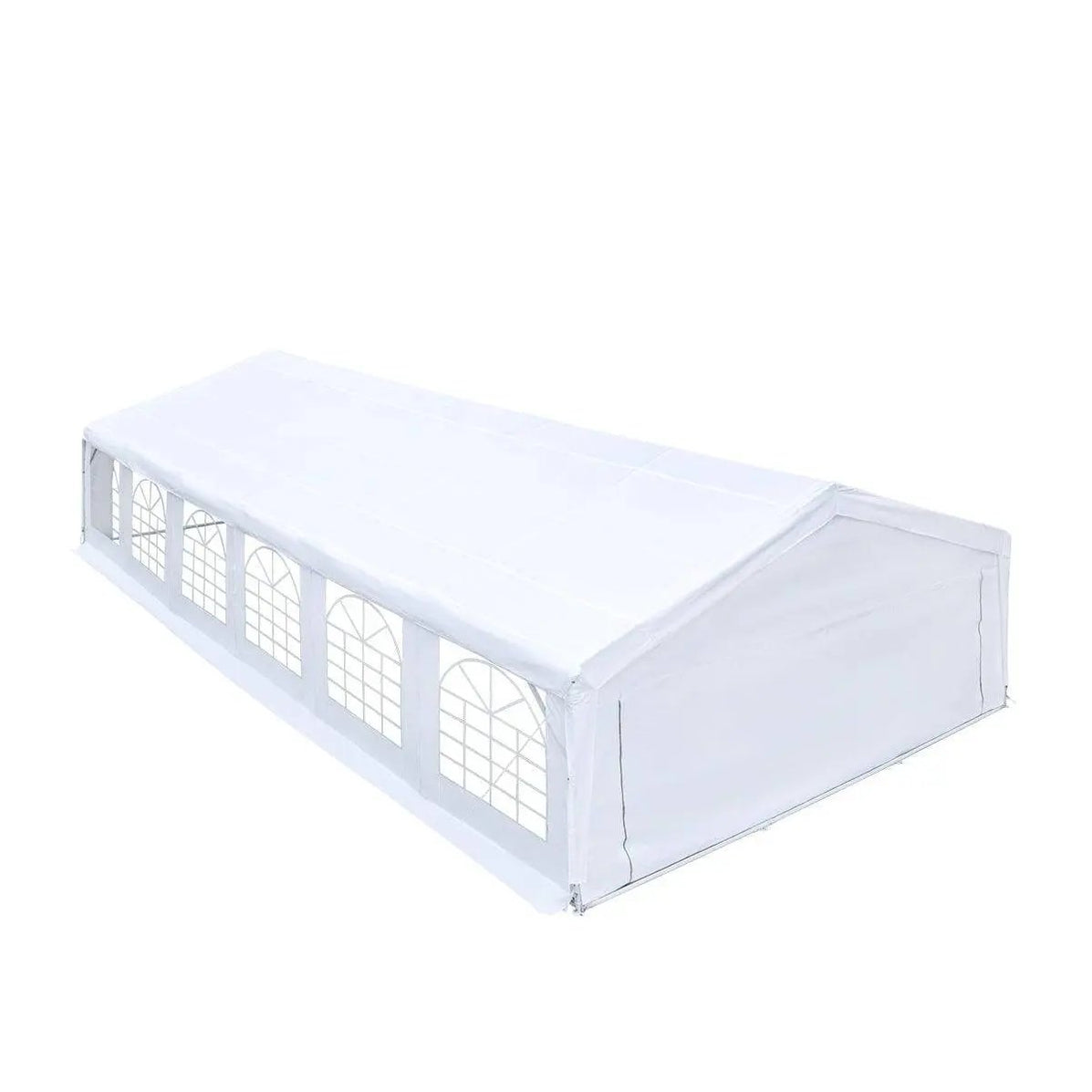 TMG 6 x 12 m Heavy-Duty Party Tent w/Sidewalls & Roll-Up Doors, PE ...