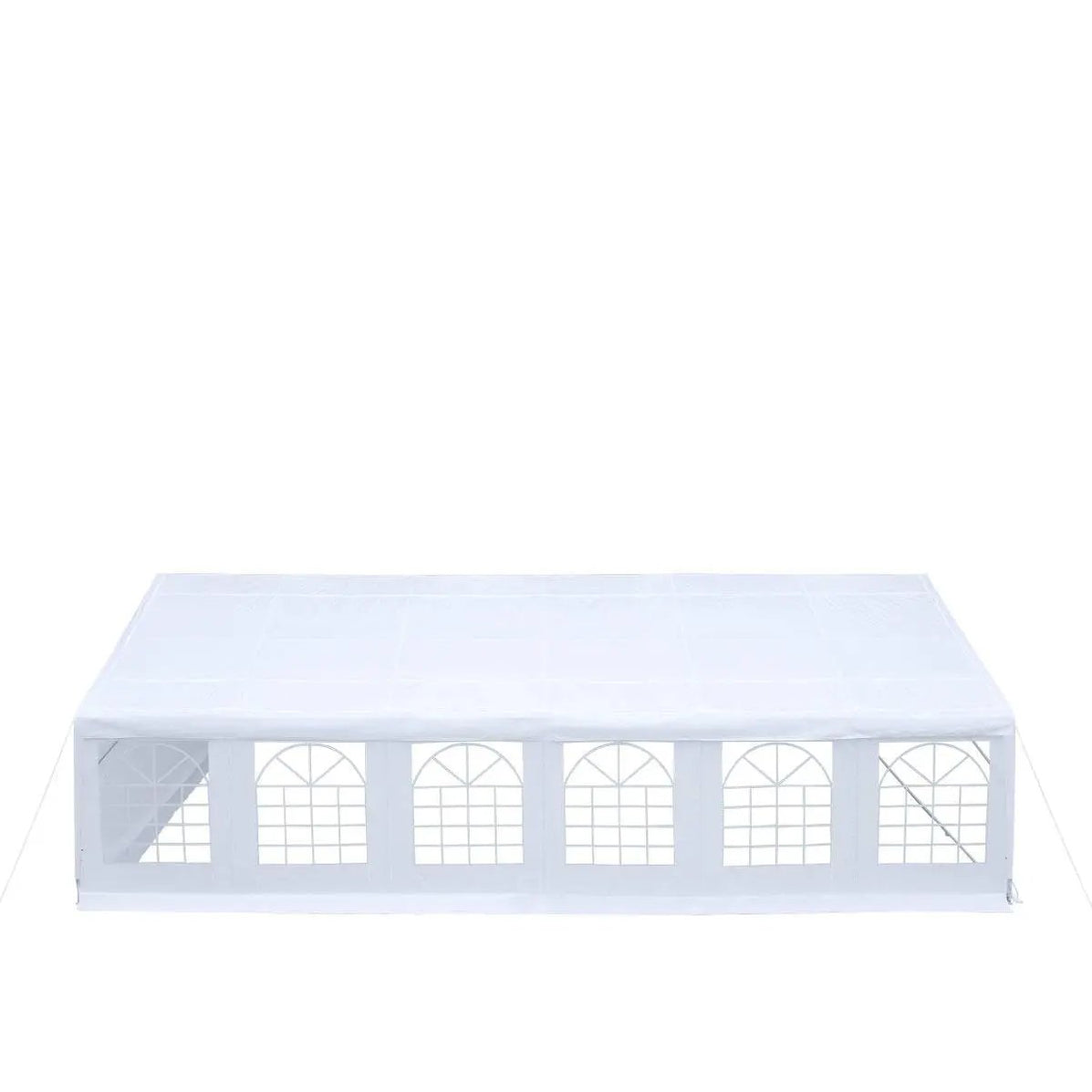TMG 6 x 12 m Heavy-Duty Party Tent w/Sidewalls & Roll-Up Doors, PE ...