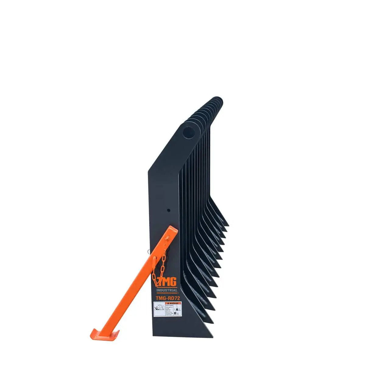 TMG 1840 mm (72") Skid Steer Root Rake, Universal Mount, 150 mm Tines ...