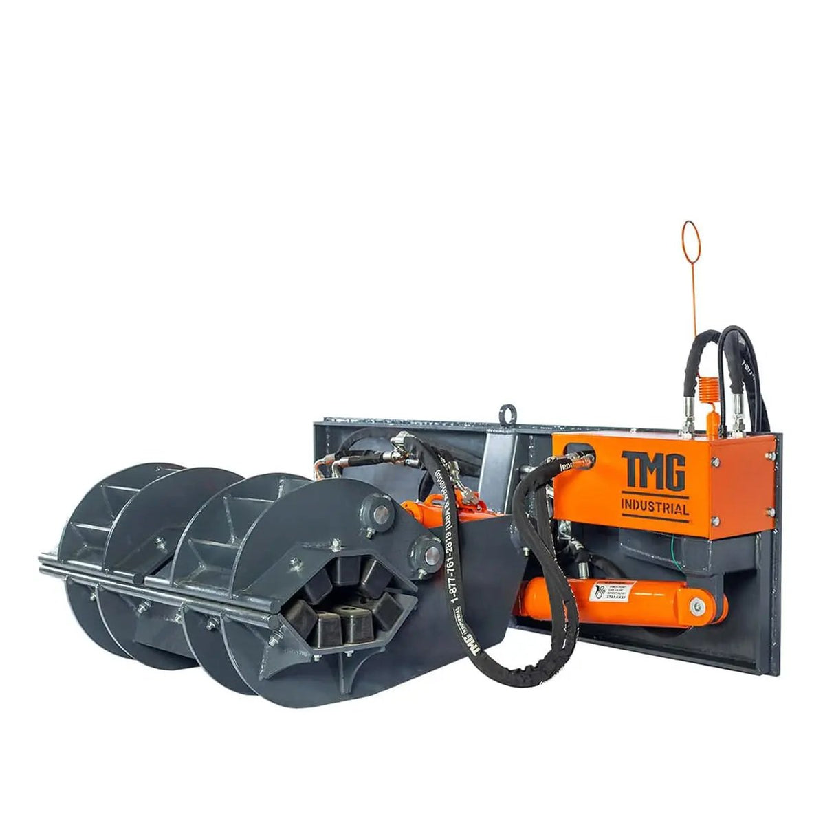 TMG 1134 kg Skid Steer Pole Setter, 13.7 m Pole, 0°-100° Rotation – TMG ...