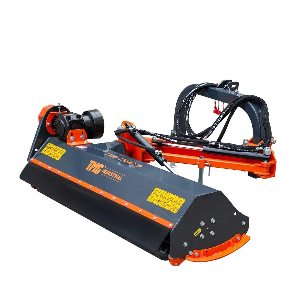 TMG 1778 mm (70") Ditch Bank Flail Mower, Offset Cutter for 30–60 HP ...